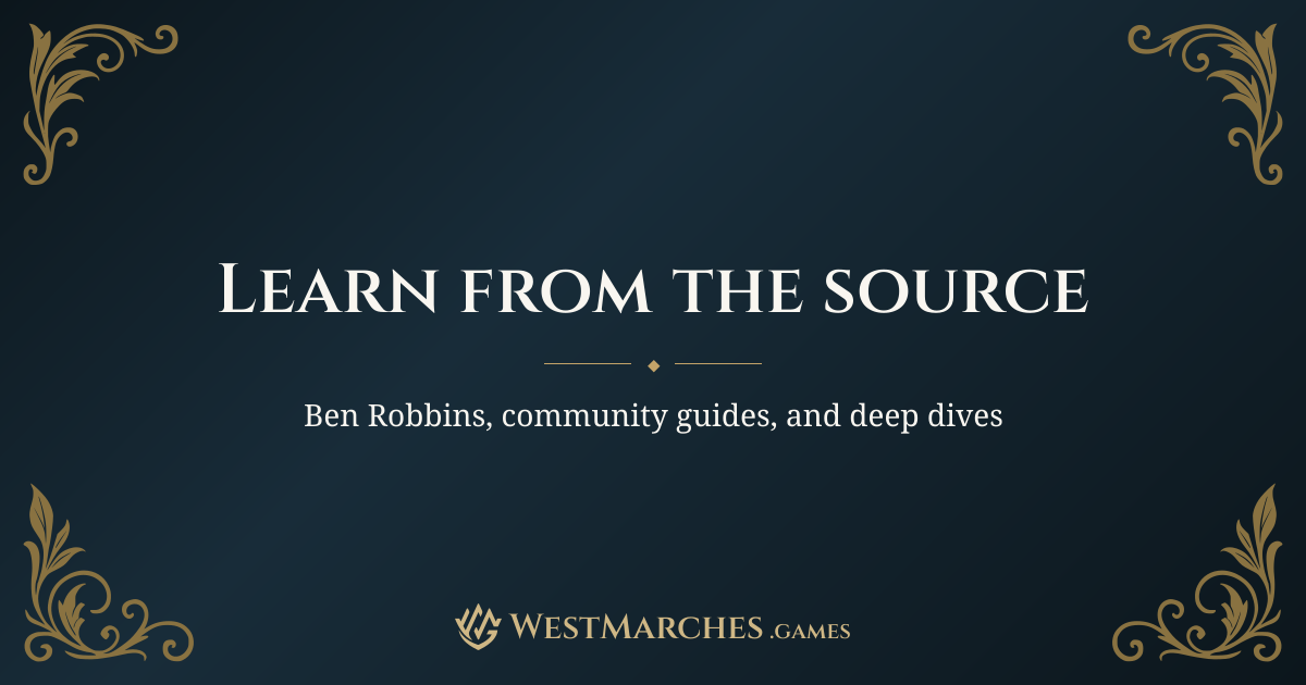West Marches Resources - Essential Guides and References